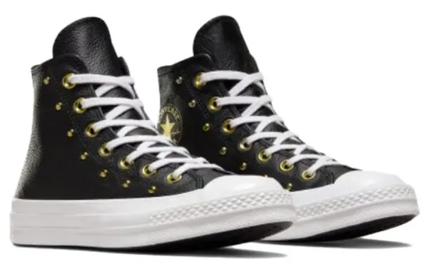 CONVERSE Chuck 70 Hi "black White Gold Metallic - Black/white/gold