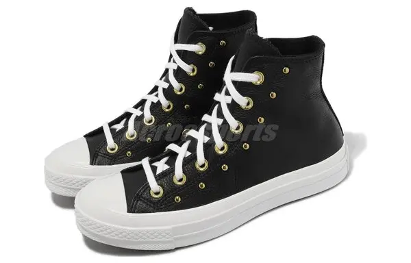 CONVERSE Chuck 70 Hi "black White Gold Metallic - Black/white/gold