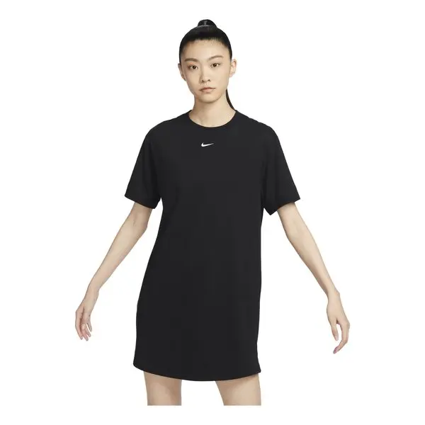 Nike Essential Short-sleeve T-shirt Dress - Black
