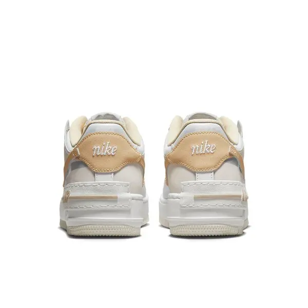 Nike Force 1 Low Shadow Sneakers - White/gold