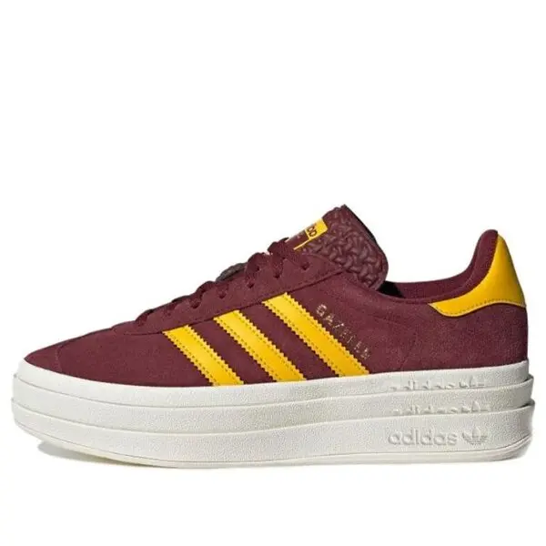 Adidas Gazelle Bold Platform Sneakers - Red/gold