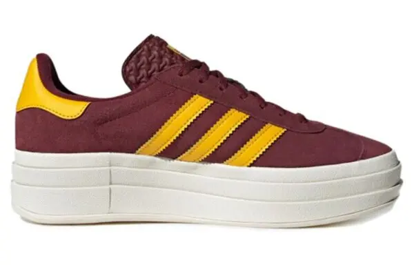 Adidas Gazelle Bold Platform Sneakers - Red/gold