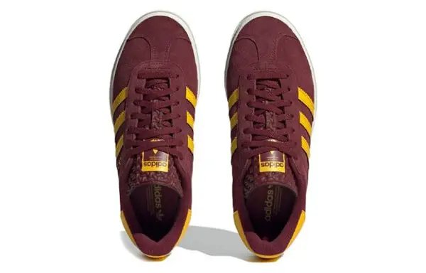 Adidas Gazelle Bold Platform Sneakers - Red/gold