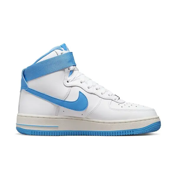 Nike Force 1 High Top Sneakers - White/blue