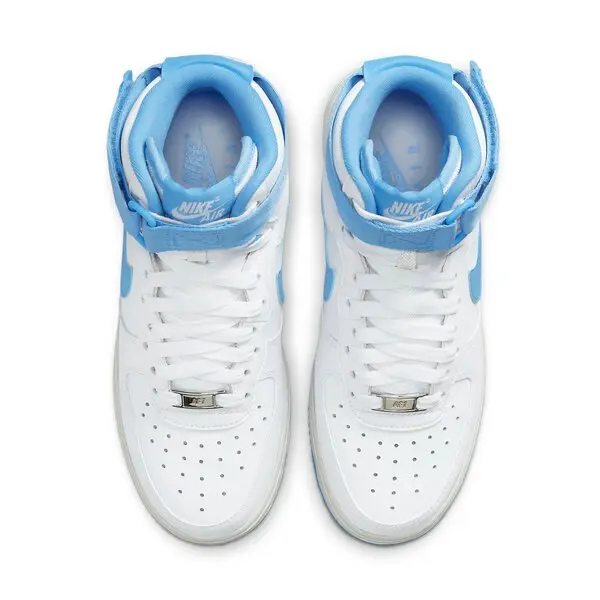 Nike Force 1 High Top Sneakers - White/blue