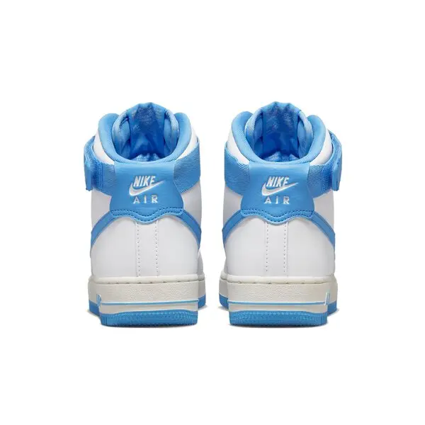 Nike Force 1 High Top Sneakers - White/blue
