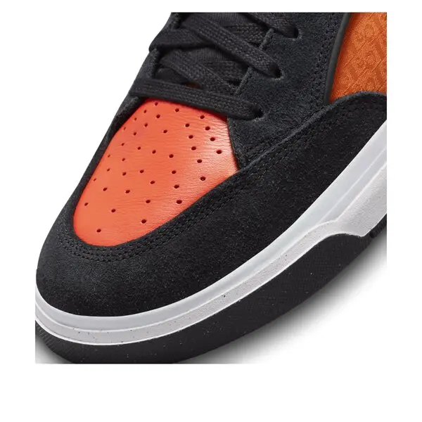 Nike React Leo Sb Mid Top Sneakers - Black/black/orange