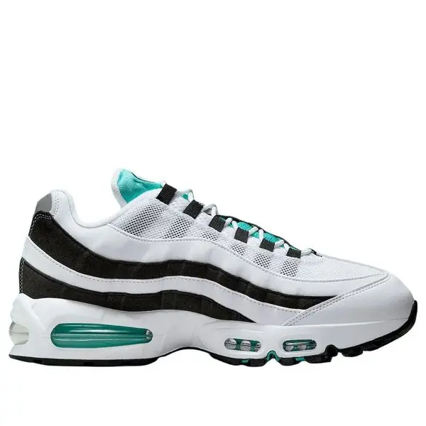 Nike Max 95 Og "black Border" Sneakers - White/hyper Jade/black