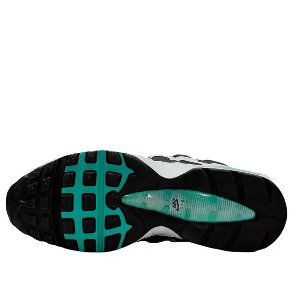 Nike Max 95 Og "black Border" Sneakers - White/hyper Jade/black