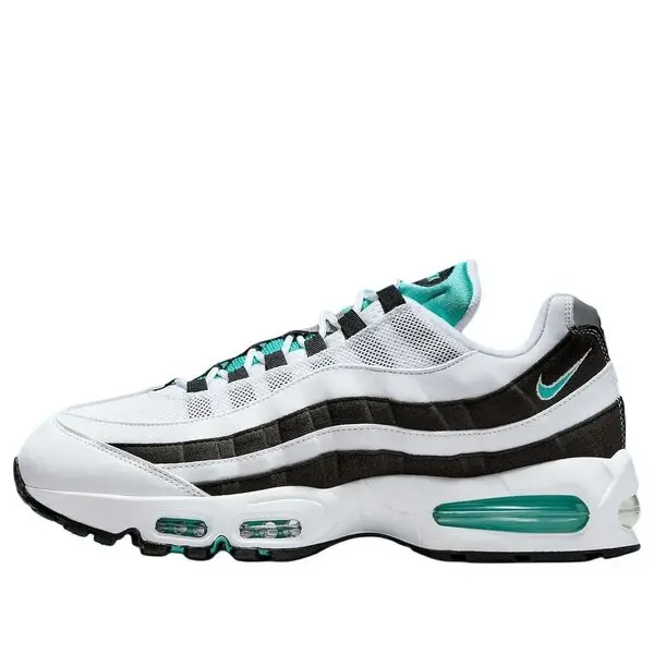 Nike Max 95 Og "black Border" Sneakers - White/hyper Jade/black