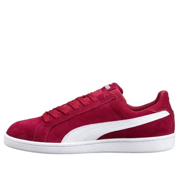 PUMA Smash Suede Retro Low Top Sneakers - Red