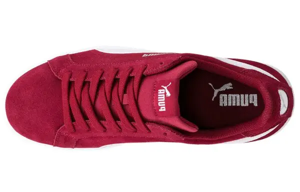 PUMA Smash Suede Retro Low Top Sneakers - Red
