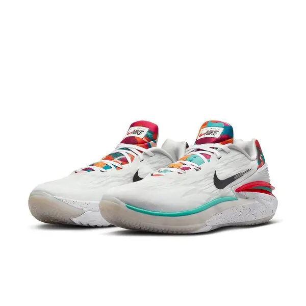 Nike Zoom G.t. Cut 2 "leap High" Lace-up Sneakers - White/red/green