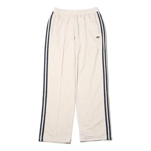 Adidas Beckenbauer Track Pants Asia Sizing 'beige Black - Bliss/night Indigo