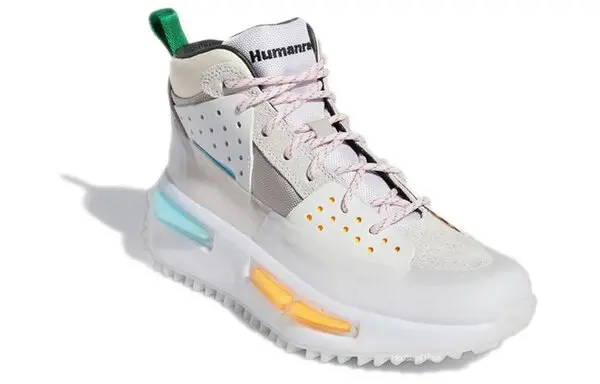 Adidas Pharrell X Hu Nmd_s1 Ryat "core White - White/grey