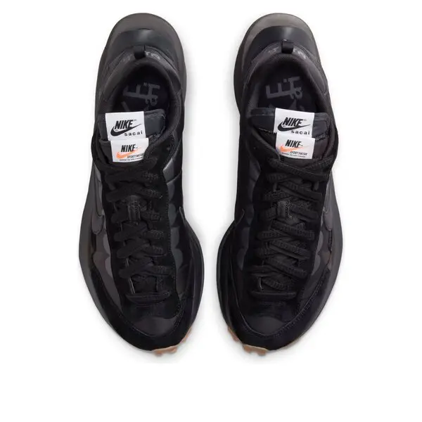 Nike X Sacai Vaporwaffle "black Gum" Sneakers - Black/gray