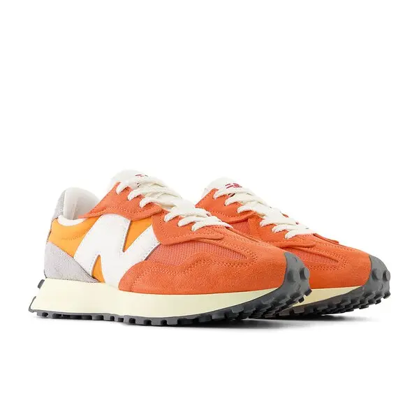 NEW BALANCE 327 Sneakers - Orange/white