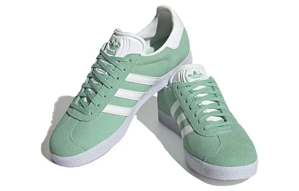 Adidas Gazelle Low Top Sneakers - Pulse Mint/cloud White/gold Metallic