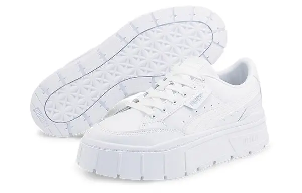 PUMA Mayze Stack Leather Platform Sneakers