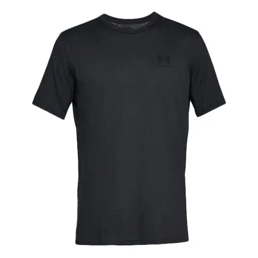 Under Armour Sportstyle Training Sports Short Sleeve Couple Style - Black