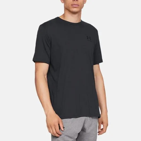 Under Armour Sportstyle Training Sports Short Sleeve Couple Style - Black