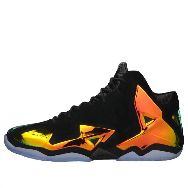 Nike Lebron 11 Ext Qs "kings Crown" Mid-top Sneakers - Black/goldyellowgold