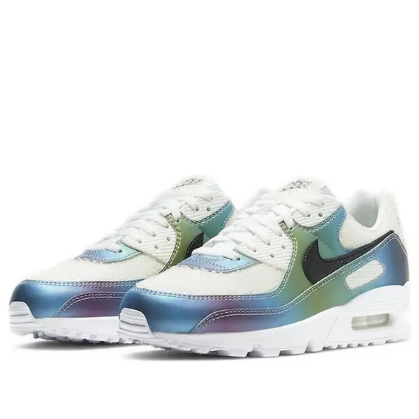 Nike Max 90 "bubble Pack" Sneakers - Summit White/black/multi Color