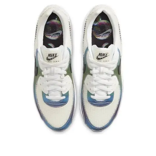 Nike Max 90 "bubble Pack" Sneakers - Summit White/black/multi Color
