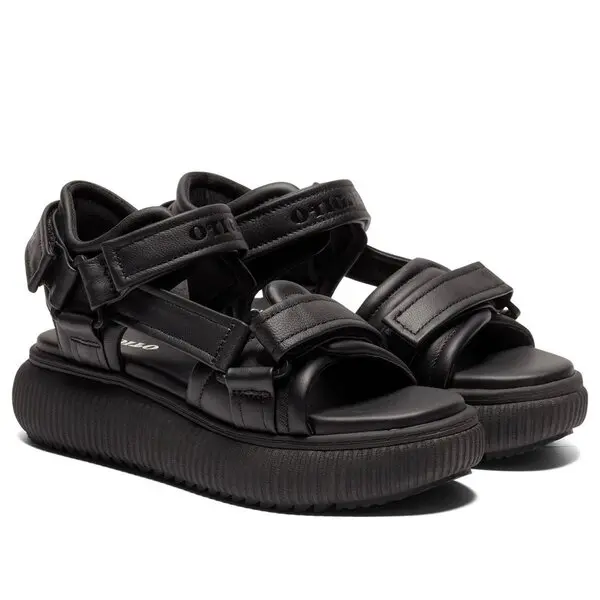 Onitsuka Tiger Belted Platform Sandals - Black/black