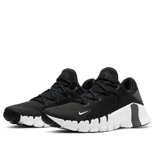 Nike Free Metcon 4 "black White" Athletic Sneakers - Black/iron Grey/volt
