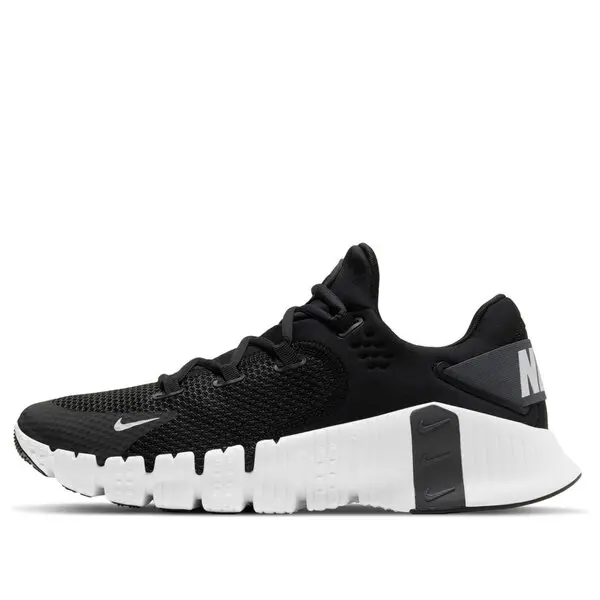 Nike Free Metcon 4 "black White" Athletic Sneakers - Black/iron Grey/volt