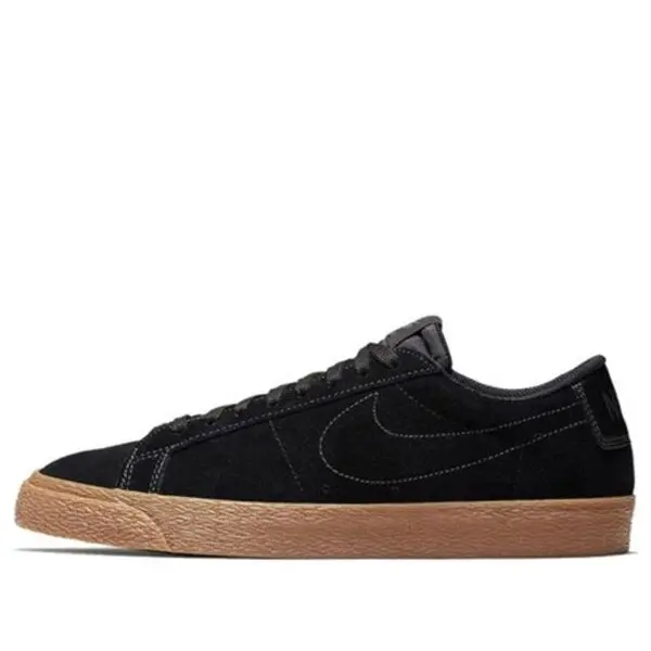 Nike Zoom Blazer Low Sb Gum Sneakers - Black
