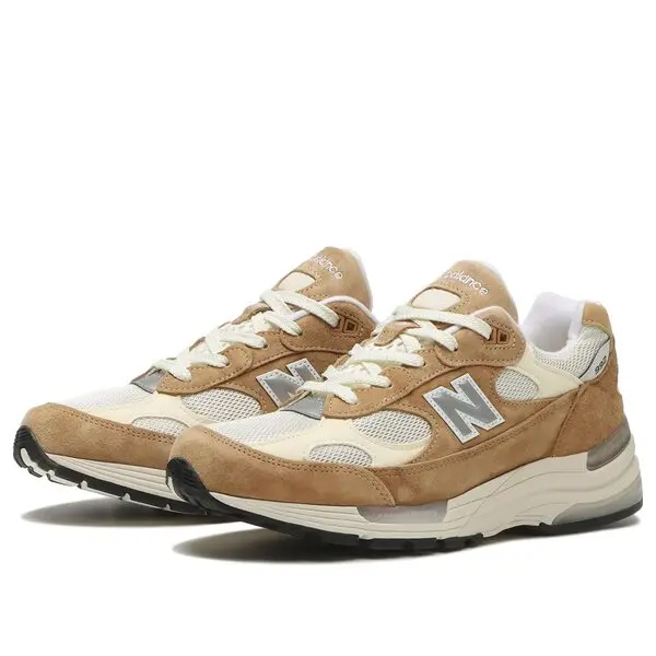 NEW BALANCE 992 Made In Usa "sweet Caramel - Tan/white