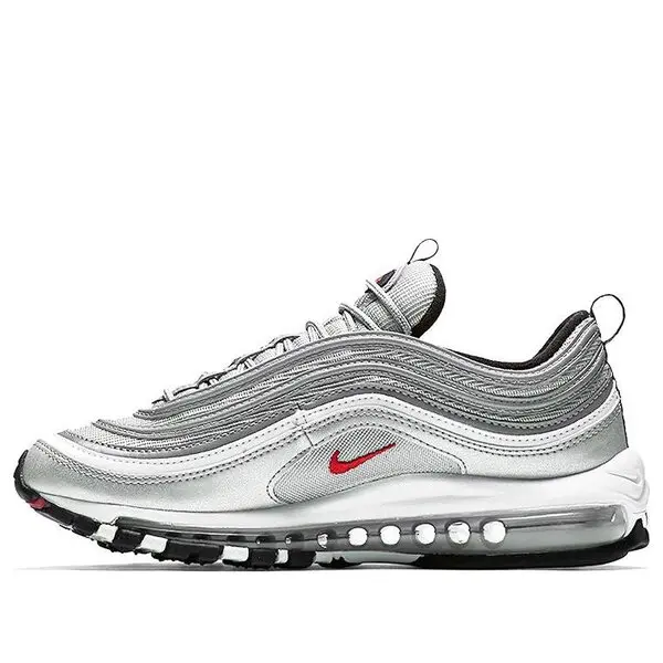 Nike Max 97 Og Qs 'silver Bullet' 2017 Sneakers - Mtlc Slvr/vrsty Rd-black-white