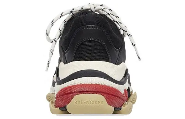 Balenciaga Triple S Sneakers - Black/white/red
