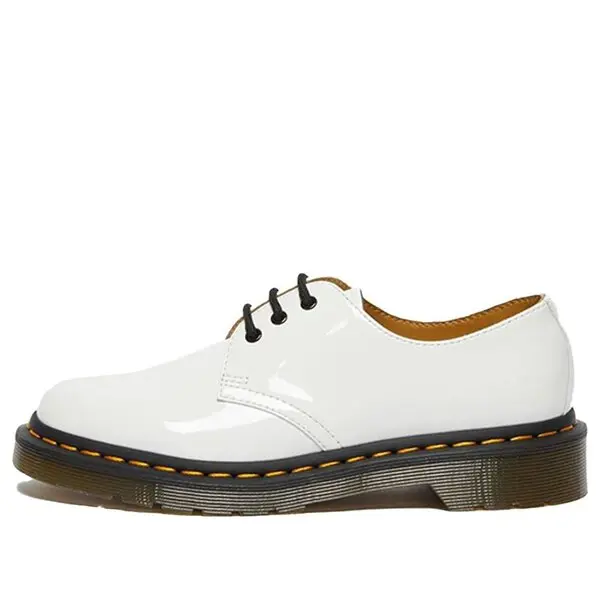 Dr. Martens 1461 Patent Leather Lace Up Oxford - White