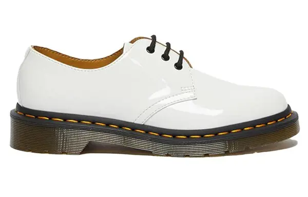 Dr. Martens 1461 Patent Leather Lace Up Oxford - White