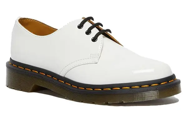 Dr. Martens 1461 Patent Leather Lace Up Oxford - White