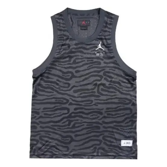 JORDAN Dri-fit Sport Breakfast Club Mesh Jersey - Black/multi-color