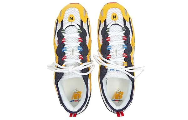 NEW BALANCE X Aimé Leon Dore 827 "yellow" Sneakers - White/yellow