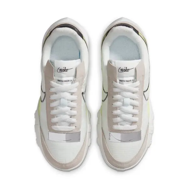 Nike Waffle Racer 2x "summit White Volt - Summit White/black/volt