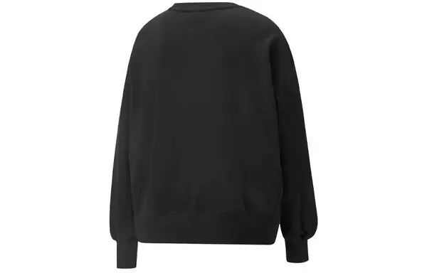 PUMA Classics Logo Embroidery Round-neck Sweatshirt