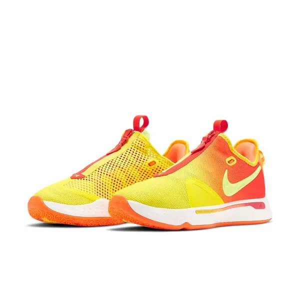 Nike Pg "hot Sauce" Basketball Sneakers - Yellowred