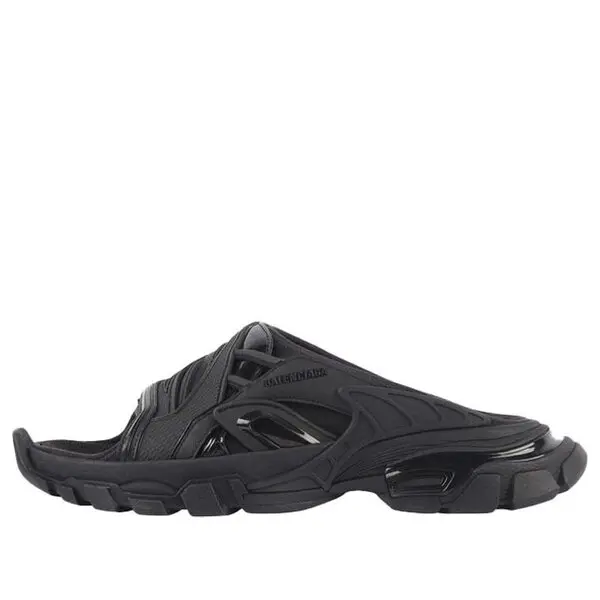 Balenciaga Track Slide Sandals - Black