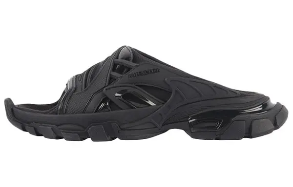 Balenciaga Track Slide Sandals - Black