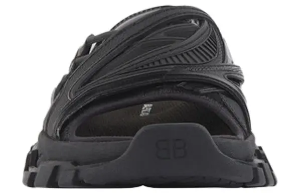 Balenciaga Track Slide Sandals - Black