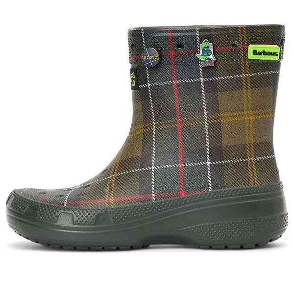 CROCS X Barbour Classic Boots - Olive Green