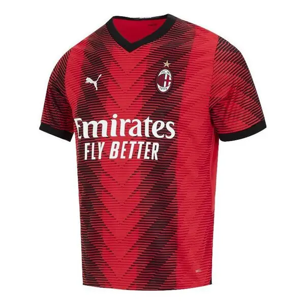 PUMA Ac Milan 23/24 Home Short Sleeve Football Jersey
