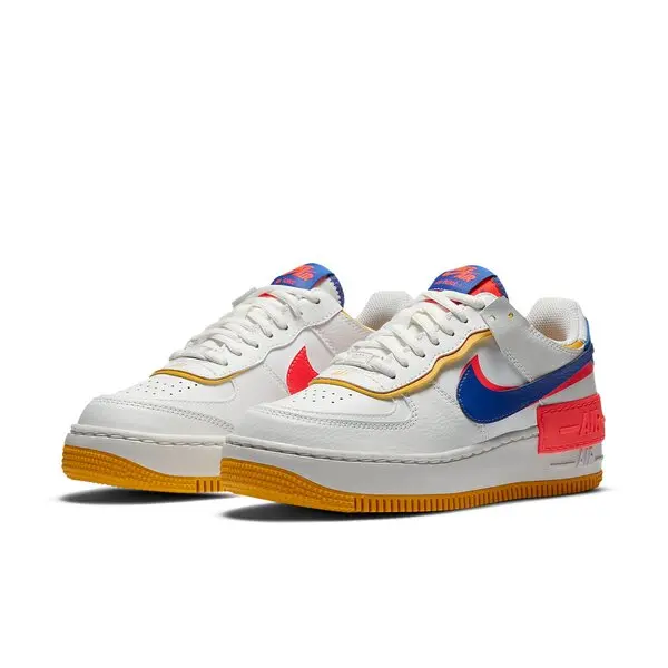 Nike Force 1 Shadow Sneakers - White/blue/red