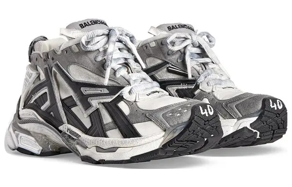 Balenciaga Runner Sneakers - Grey/white/black